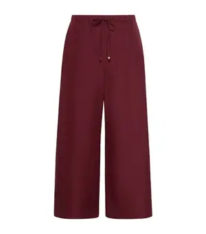 Max Mara Drawstring Wide-leg Trousers