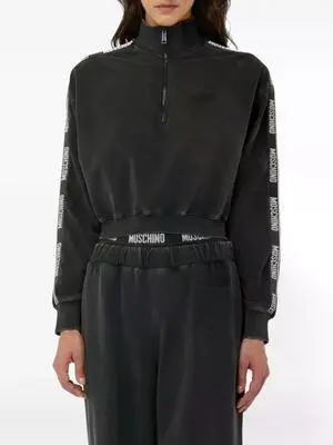 Moschino Garment-dyed Cotton Sweatshirt - Black