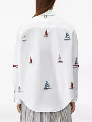 Thom Browne Sailboat Embroidery Shirt