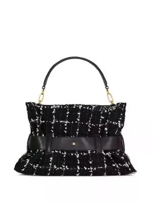 Balmain Medium Anthem Bag In Tweed