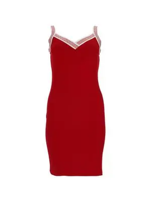 Versace Medusa And Greca Border Strappy Mini Dress - Red
