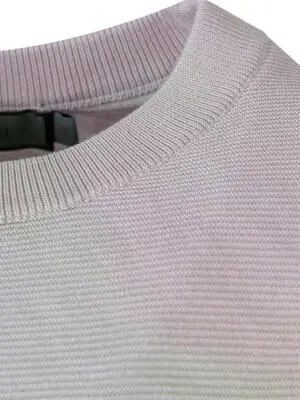 Canali Ribbed Knit Short Sleeve T-shirt