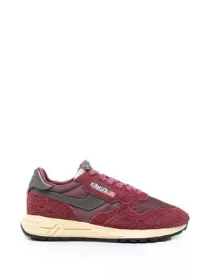 AUTRY Reelwind Suede-panelled Logo-patch Sneakers - Red