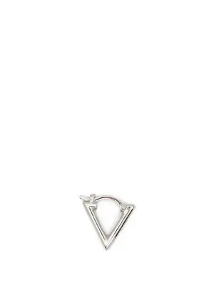 LAG WORLD Mini Lil Triangle Hoop Earring - Silver