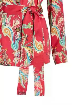 Etro Paisley-print Belted Jacket