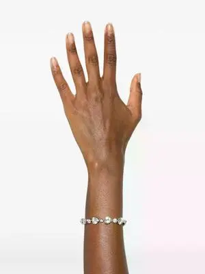 SELF-PORTRAIT Crystal-embellished Multi-shape Bracelet - Silver