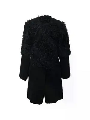 Marni Shearling Fur Coat - Black