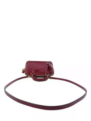LOUIS VUITTON Alma Monogram Vernis Tote Bag - Red