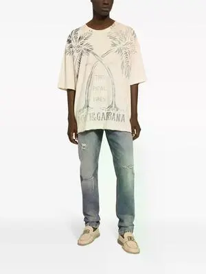 Dolce & Gabbana Straight-leg Cotton Jeans