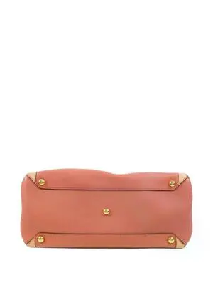 Burberry Leather Banner Tote Bag