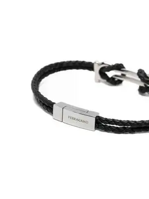 FERRAGAMO Gancini Braided Bracelet
