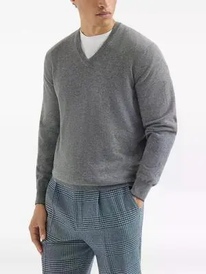 Brunello Cucinelli V-neck Fine Knit Sweater