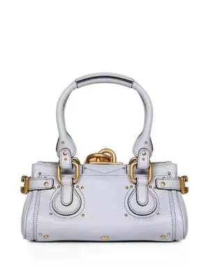 Chloé Stud-embellished Padlock Shoulder Bag - Blue