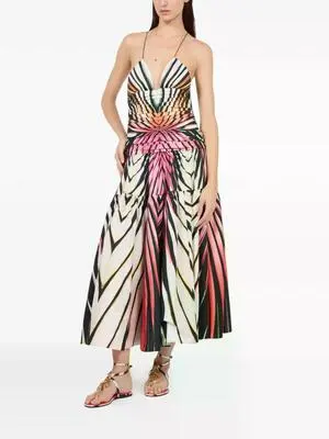 Roberto Cavalli Ray Of Paradise" Printed Midi Dress