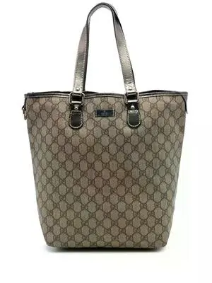 Gucci Gg Supreme Tote Satchel - Neutrals