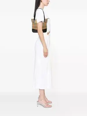 Burberry Haymarket Check Canvas Tote Bag