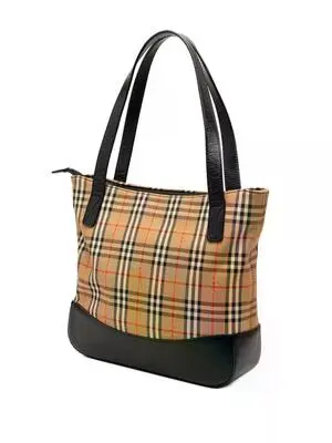 Burberry Haymarket Check Canvas Tote Bag