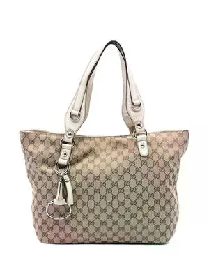 Gucci Gg Canvas Icon Bit Tote Bag