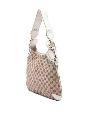 Gucci Gg Canvas Horsebit Creole Hobo Bag