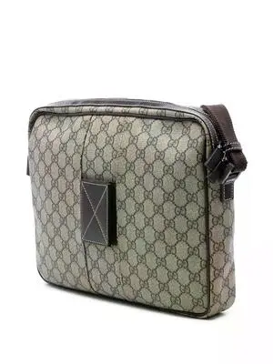 Gucci Gg Supreme Interlocking G Crossbody Bag