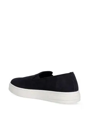 Armani Exchange Suede Slip-on Sneakers