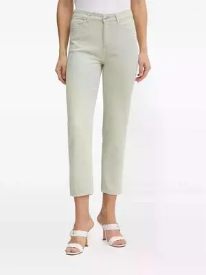 Armani Exchange Cropped Jeans With Logo Tag