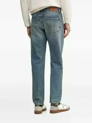 Armani Exchange Logo Embroidered Stonewashed Jeans