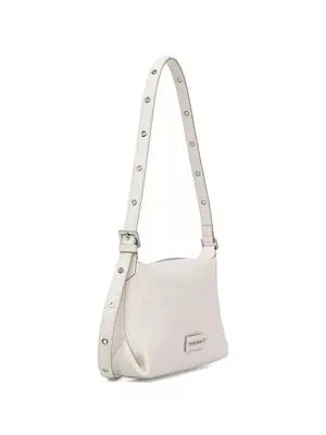 Karl Lagerfeld Eyelet-embellished Logo Plaque Shoulder Bag