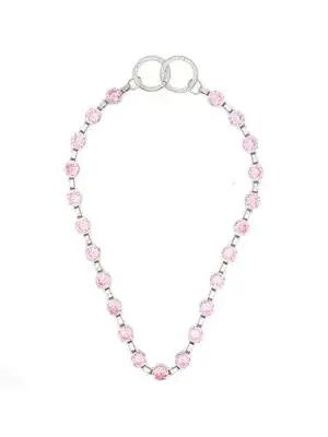 DARKAI Crystal-embellished Tennis Necklace - Silver