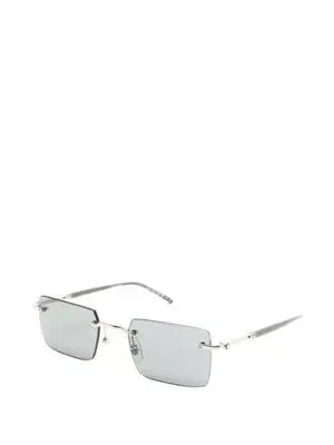 Montblanc Rimless Rectangle-frame Sunglasses - Silver