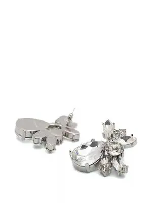 SELF-PORTRAIT Crystal-embellished Cluster Earrings