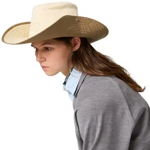 Miu Miu Drill Cowboy Hat - Ecru/cork