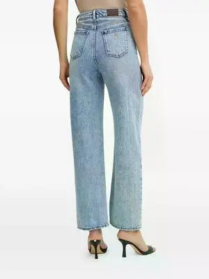 Armani Exchange Acid Wash Straight-leg Jeans