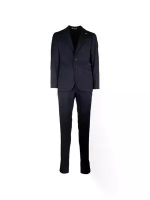 Corneliani Notch-lapel Single-breasted Suit - Blue