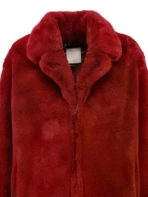 Sandro Faux Fur Single Breasted Coat