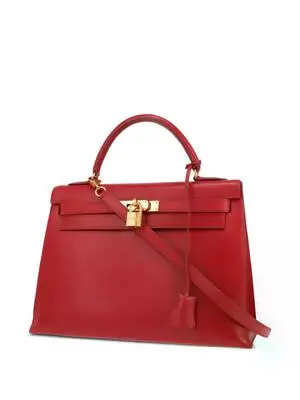 Hermès 1995 Kelly 32 Handbag - Red