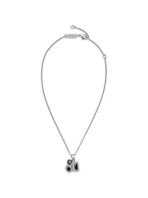 MAISON MARGIELA Cluster Pendant Zirconia Necklace - Silver