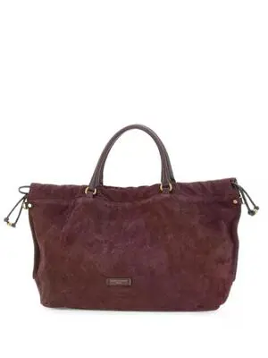 GIANNI CHIARINI Morgana Suede Tote Bag - Red