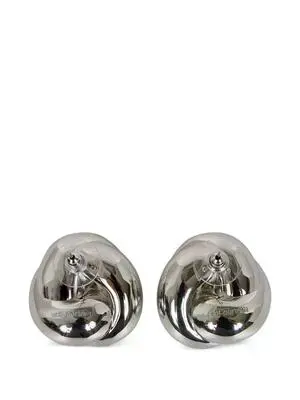 SELF-PORTRAIT Knot Detail Earrings - Silver