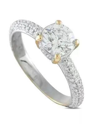LB EXCLUSIVE 18k White Gold Diamond Ring - Silver