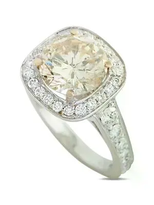 LB EXCLUSIVE 18k White Gold Diamond Ring - Silver