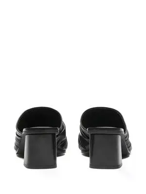 Ash Corine Ruched Sandals - Black