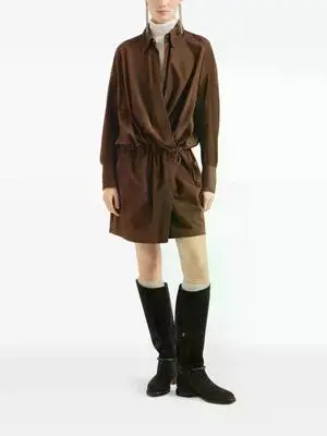 Brunello Cucinelli Suede Shirt Dress