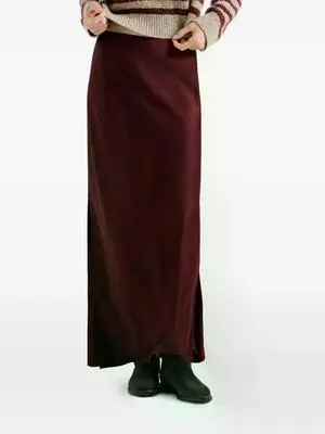 Brunello Cucinelli Satin Cady Fluid Bias-cut Skirt