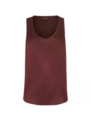 Brunello Cucinelli Stretch Silk Satin Camisole - Brown
