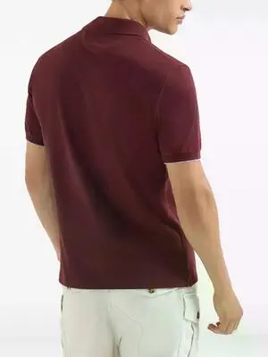 Brunello Cucinelli Cotton-piqué Polo Shirt With Logo - Red