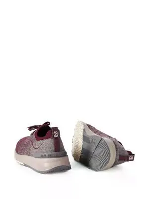 Brunello Cucinelli Techno-cotton Knit Runners With Heat-bonded Details