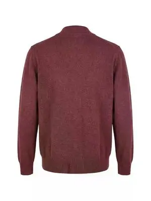 Brunello Cucinelli Half-zip Cashmere Sweater - Red