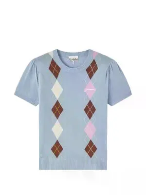 Ganni Ribbed T-shirts For Women