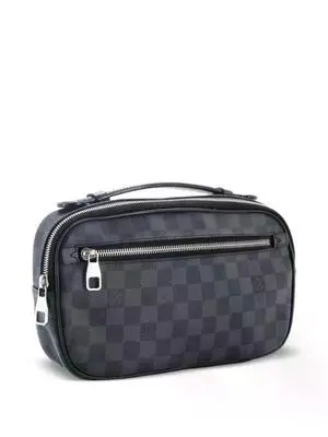 LOUIS VUITTON Damier Graphite Ambler Waist Bag